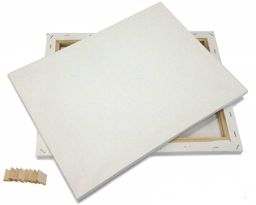 Flipkart.com | Eascan Art Cotton Medium Grain White Primed Stretched ...