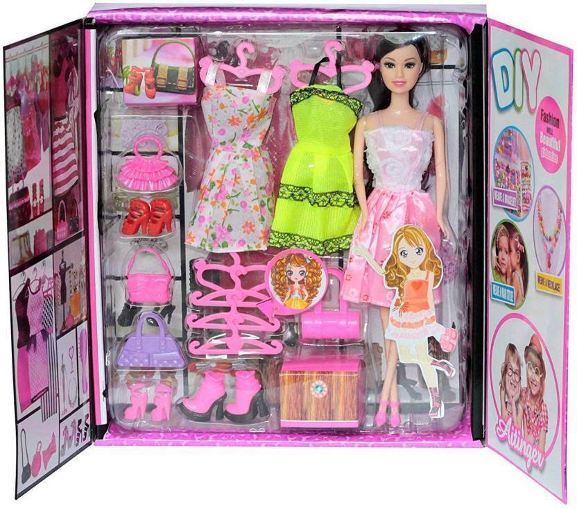 oongly Girl's Fashion Doll With Dresses Makeup And Barbie Doll ...