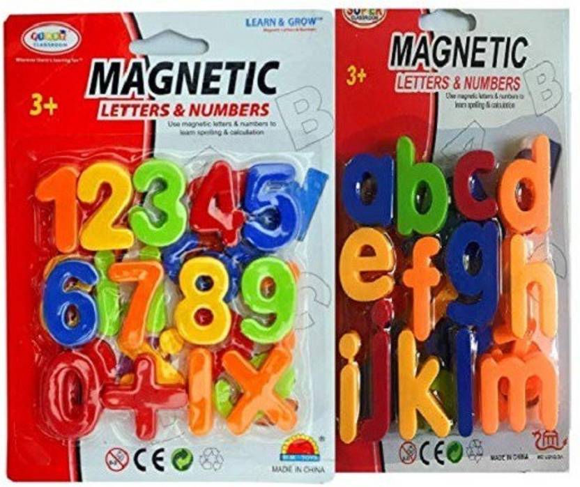 SGJTC Magnetic Learning Alphabets small Letter and Numbers ...