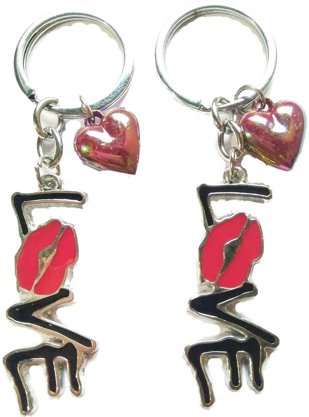 Prime Key Chain Metal Love Kiss Couple Girl Boys Keychain VF Key Chain ...