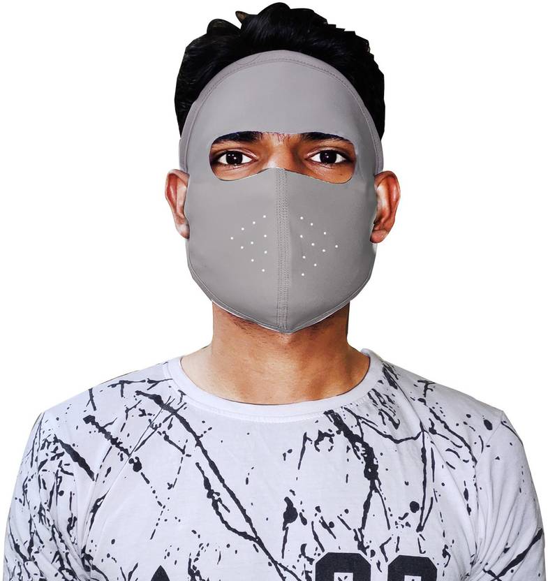 AdroitZ Grey Bike Face Mask for Men Price in India - Buy AdroitZ Grey ...