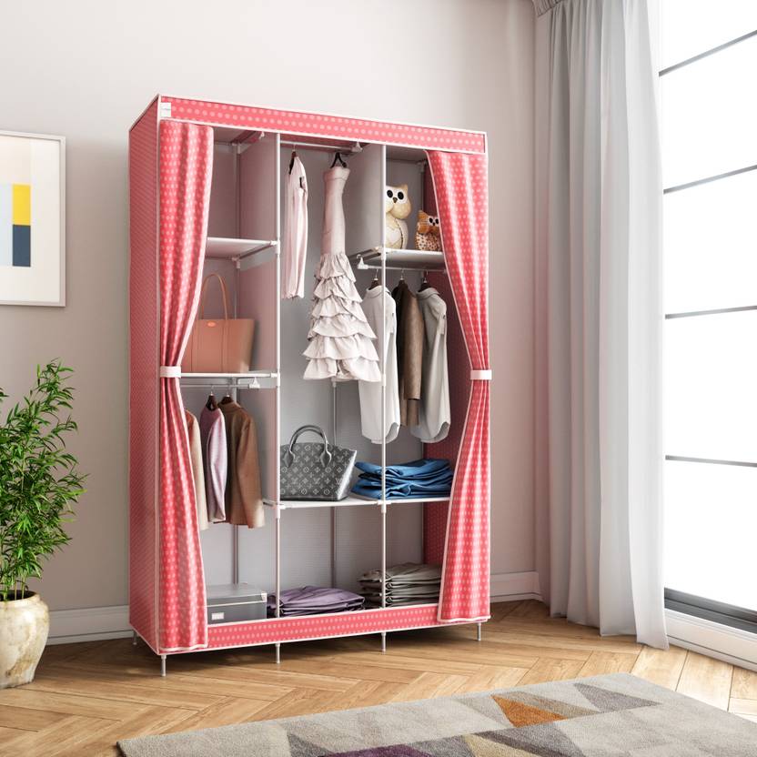 Flipkart SmartBuy 3-Door 8-Shelf PP (Polypropylene) Collapsible ...