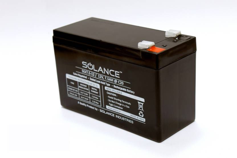 Solance 12V 7.5AH SMF Battery Gel Solar Battery Price in India - Buy ...