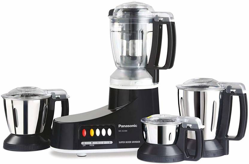 Panasonic MX-AC400 1000-Watt Mixer Grinder with 4 Jars (Black) 1000 ... Panasonic MX-AC400 1000-Watt Mixer Grinder with 4 Jars (Black) 1000 ...