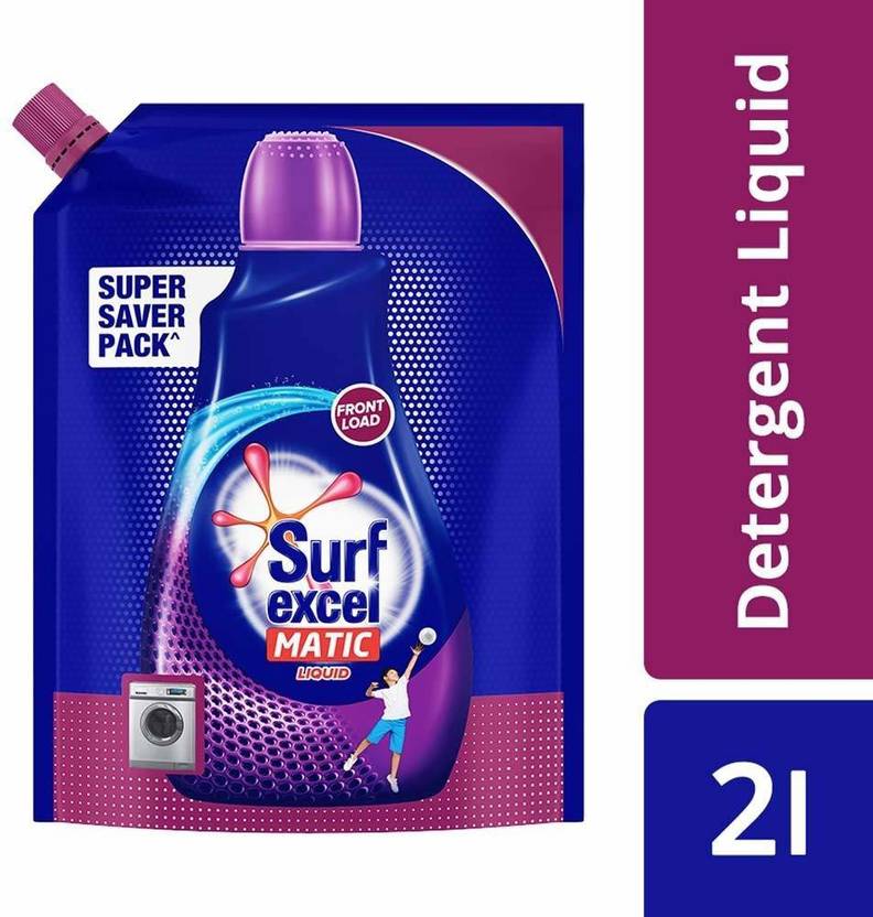Surf excel Front Load Matic Liquid Detergent Pouch - 2 L Fresh Liquid ...