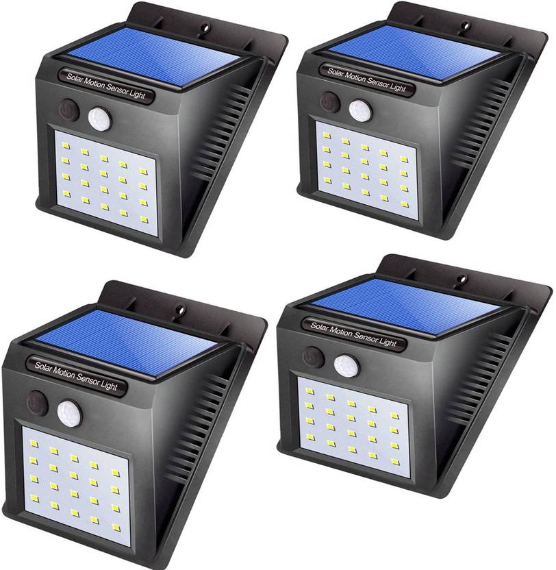 WIB Automatic Light LED Solar Panel Powered Motion Sensor Lamp Outdoor ...