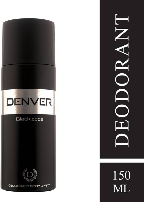 DENVER Black Code Body Deodorant Spray - For Men - Price in India, Buy ...