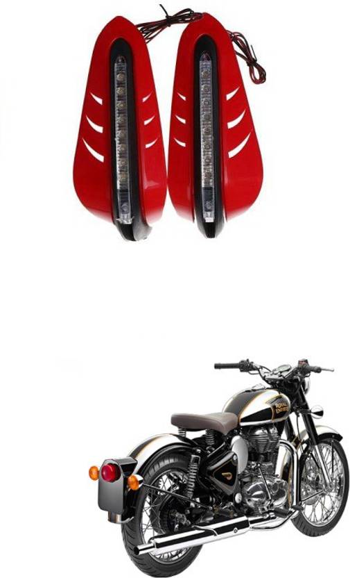 PRTEK Red Led Handle Guard Universal Motorcycle 00148 Handlebar Hand ...