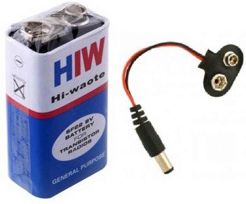 SunRobotics HW BATTERY 9V WITH CONNECTOR FOR ARDUINO/ ROBOTICS ...
