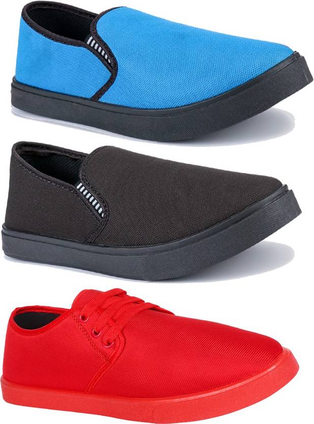 World Wear Footwear Combo Pack of 3 Running Shoes For Men - Buy World ...