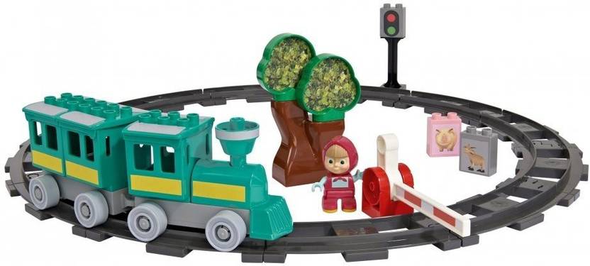 Masha And The Bear Train Blocks Playset - Train Blocks Playset . Buy No ...