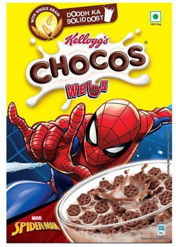 Kellogg's CHOCOS WEBS MARVEL SPIDER-MAN 300G Box Price in India - Buy ...