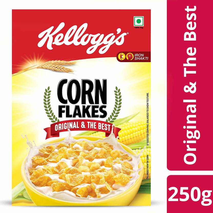 Kellogg's CORN FLAKES ORIGINAL & THE BEST 250G Box Price in India - Buy ...