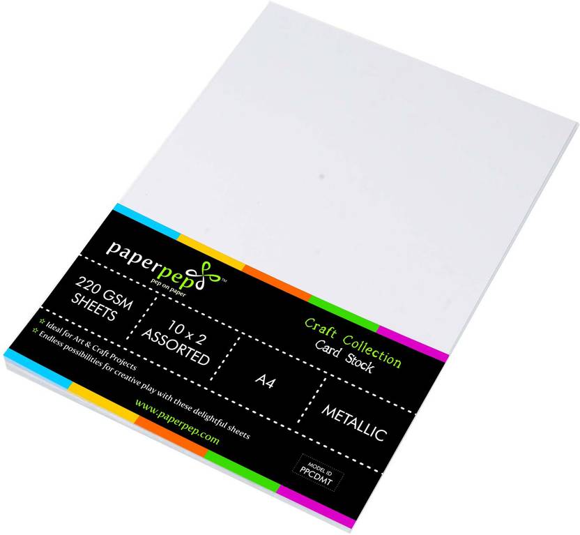 Paper Pep Card Stock Metallic A4 220GSM 30 cm Acrylic Sheet Price in ...