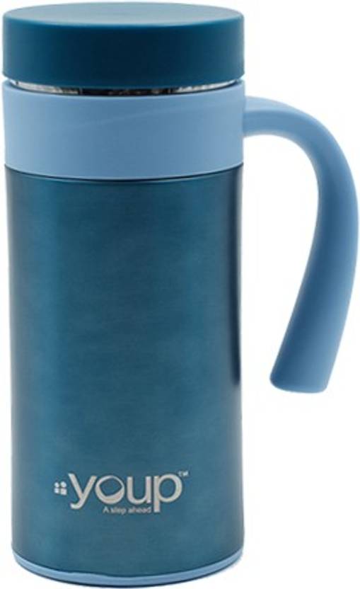 YOUP Hot Tea & Coffee Mug with Lid, Spill Proof Design Thermos Sipper ...