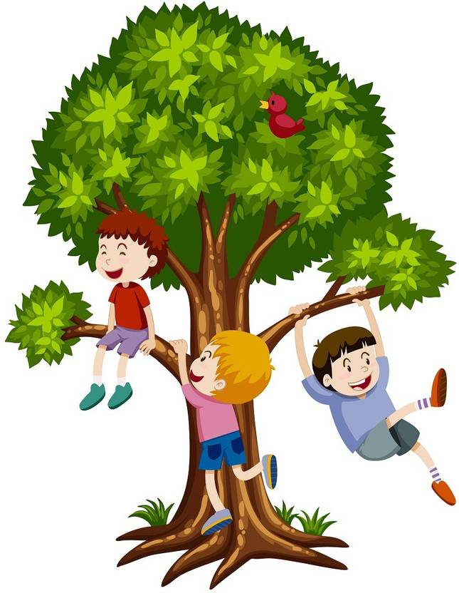 Littlebuds 90 cm Kids On Tree Removable Sticker Price in India - Buy ...