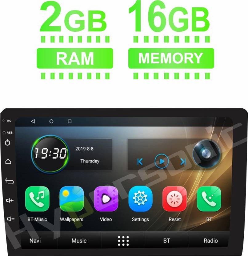 Hypersonic HYPER 2 Smart Android Car Stereo 10'INCH ULTRA HD DISPLAY ...