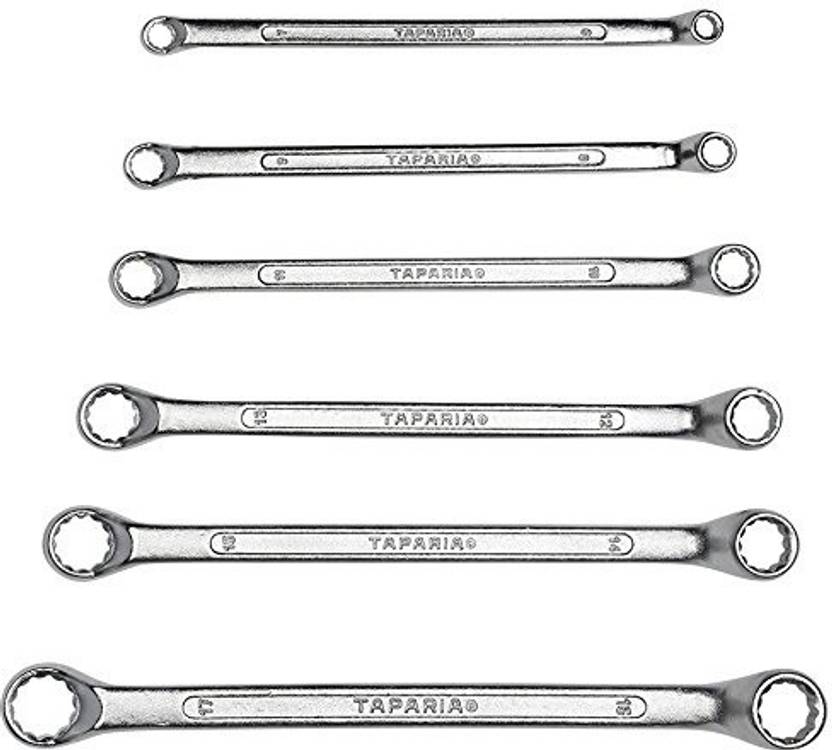 TAPARIA 1806 6-Pieces Ring Spanner Set Double Sided Star Box Wrench ...