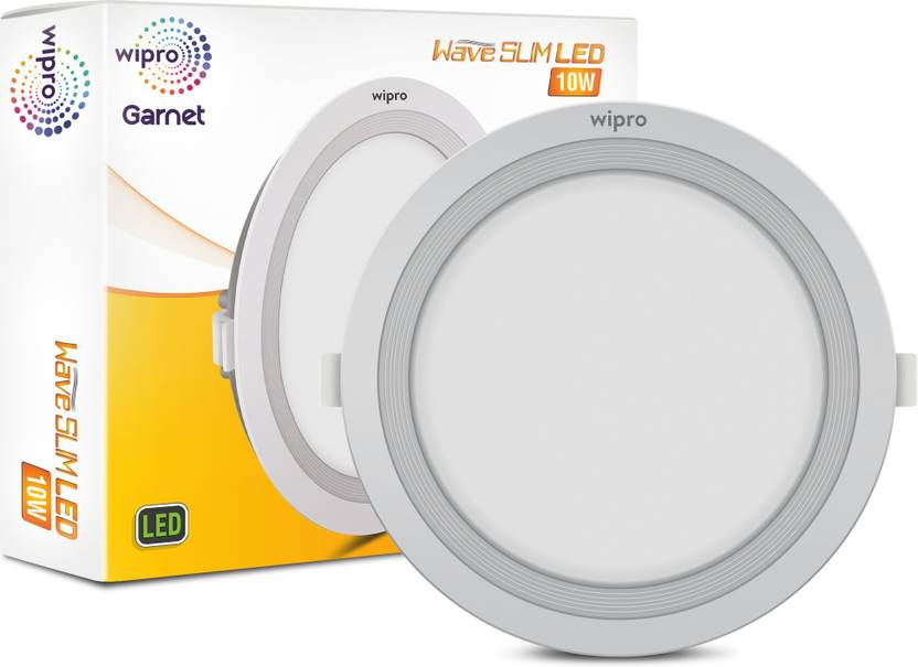 WIPRO 10W (Cool White, Round) Recessed Ceiling Lamp Price in India ...
