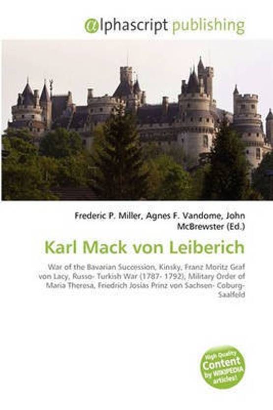Karl Mack Von Leiberich: Buy Karl Mack Von Leiberich by unknown at Low ...