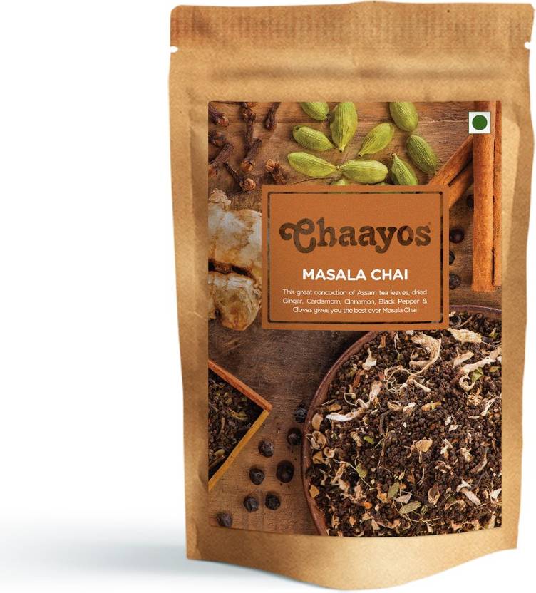 Chaayos Masala Chai Patti - (Pack of 2*100g = 200g) Spices Tea Pouch ...