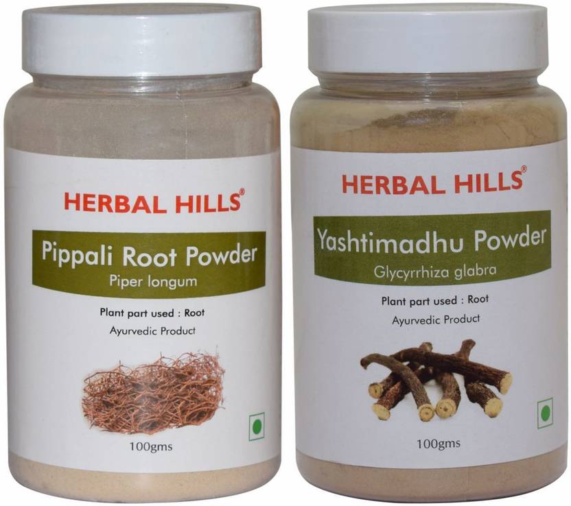 Herbal Hills Pippali Root Powder and Yashtimadhu Powder Migraine ...