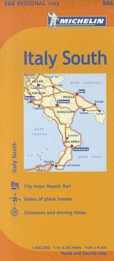 Michelin Italy: South Map 564: Buy Michelin Italy: South Map 564 by ...