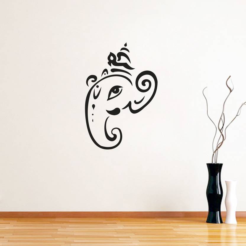 Sticker Hub Lord Ganesha Wall Stickers 67cm x 45cm | Wall Sticker for ...