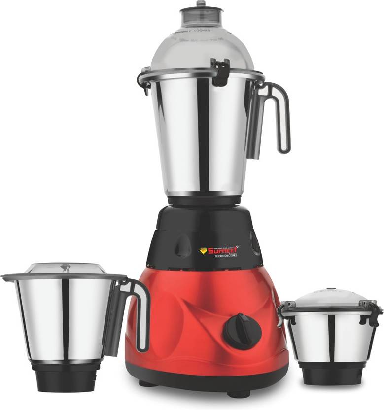 M I Sumeet MI 2010 Smart Mixer Grinder 750 Mixer Grinder (3 Jars, Red ...