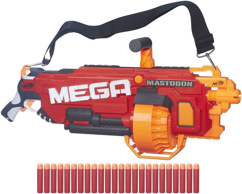 Nerf Mega DoubleBreach Blaster,Breech Load,Pump Action Guns & Darts ...