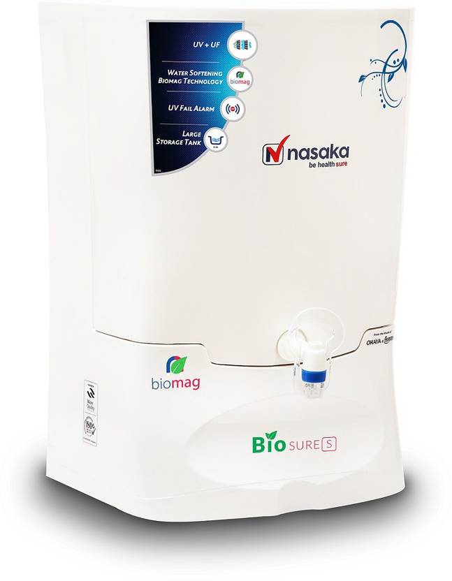 NASAKA BioSure-S UF+UV+BioMag 8 L UV + UF Water Purifier - NASAKA ...