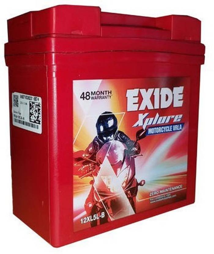 EXIDE 5LB 5 Ah Battery for Bike Price in India - Buy EXIDE 5LB 5 Ah ...