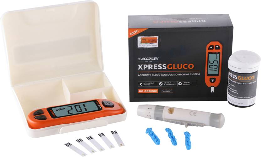 Accurex Biomedical Gluco Meter Glucometer Price in India - Buy Accurex ...