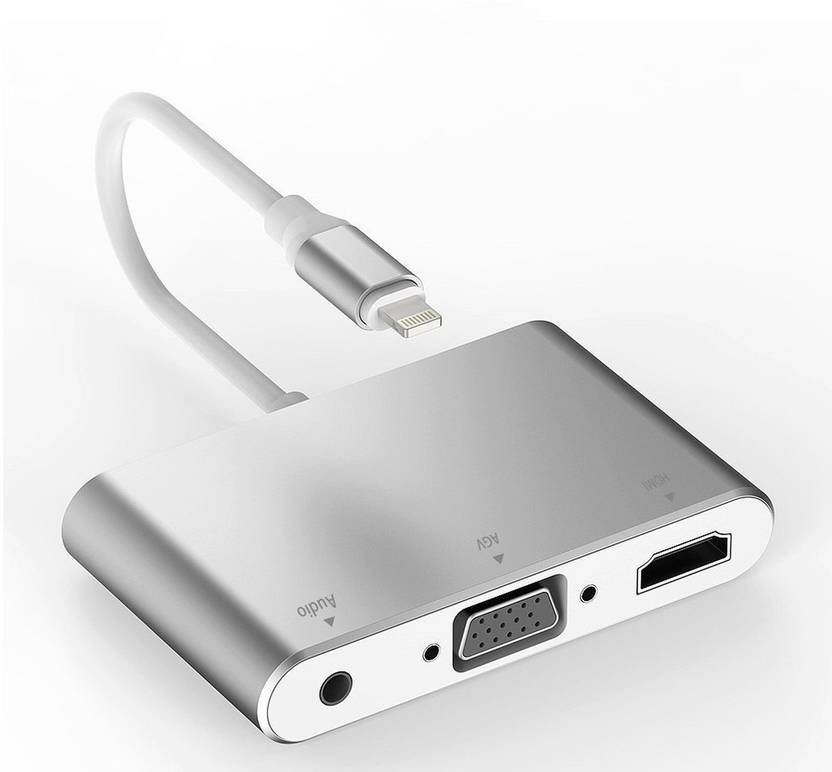 Tobo Lightning To HDMI/VGA/Audio Adapter 3 in 1 HDTV Adapter (P-32) 0. ...