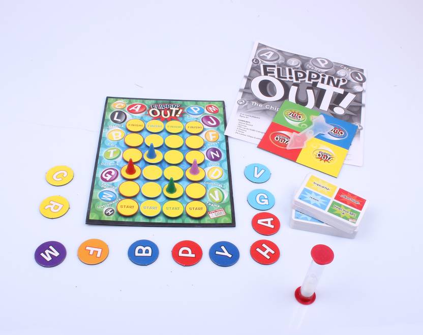 FUNSKOOL FLIPPIN OUT , The Chip Flipping Name game Word Games Board ...