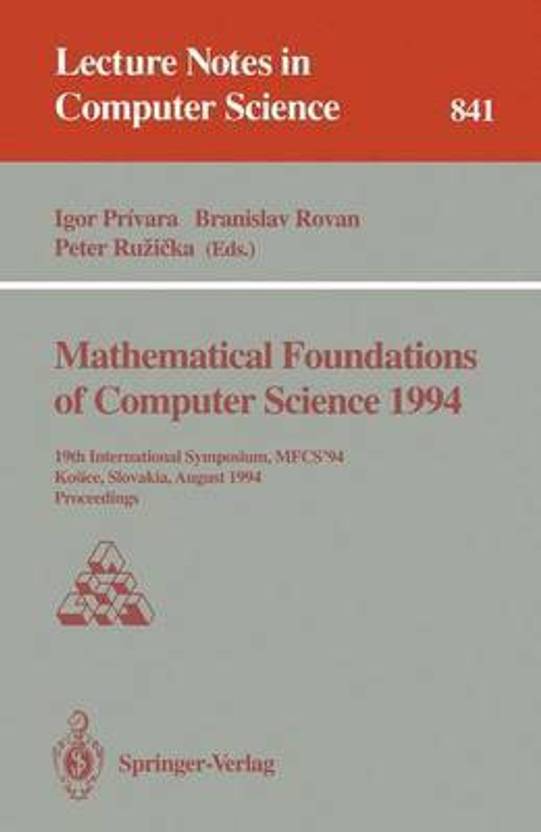 Mathematical Foundations of Computer Science 1994: Buy Mathematical ...