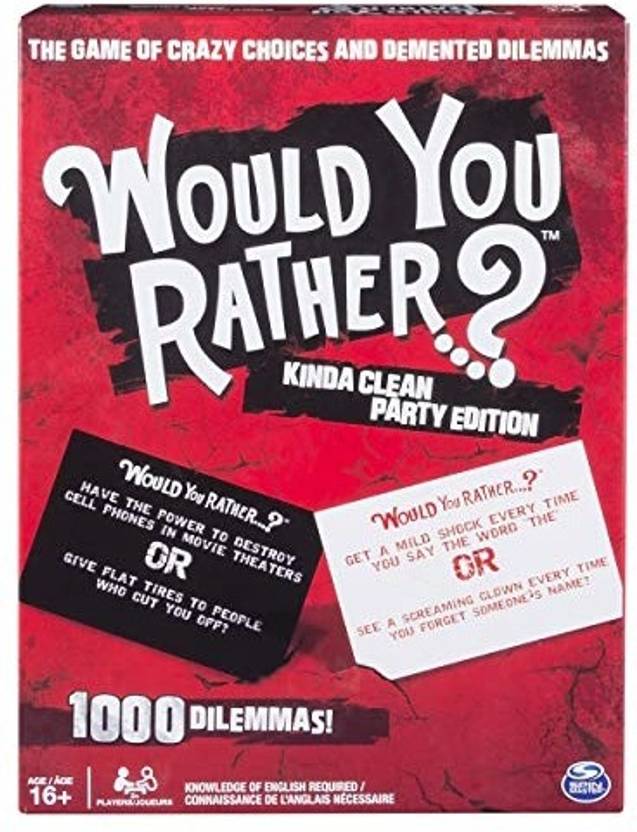 Spin Master Games Would You Rather Kinda Clean Party Edition Edition spin-master-games-would-you-rather-kinda-clean-party-edition-edition