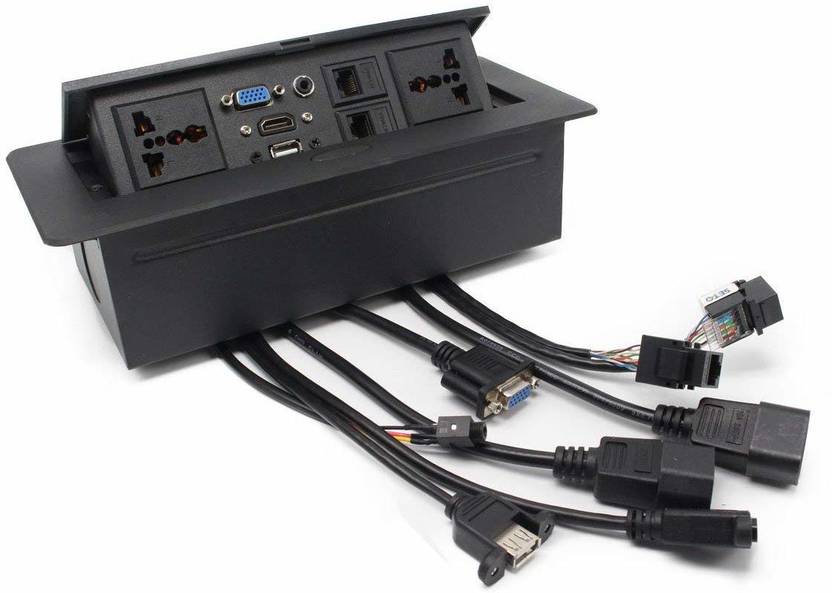 Smacc Hydraulic Cable Cubby Popup Box with HDMI Connector, VGA ...