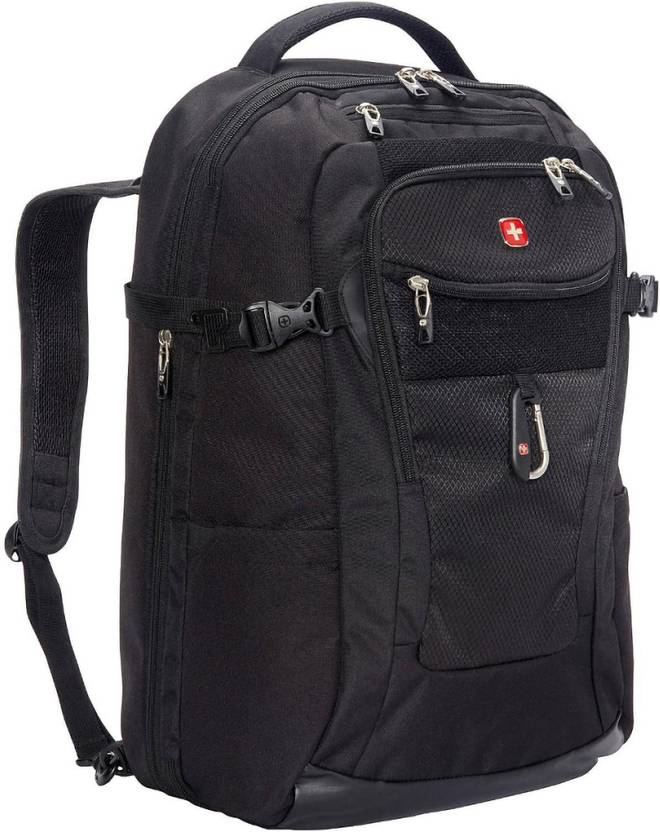 SWISS GEAR 1900 TRAVEL BACKPACK - BLACK 37.42380047194546 L Laptop ...