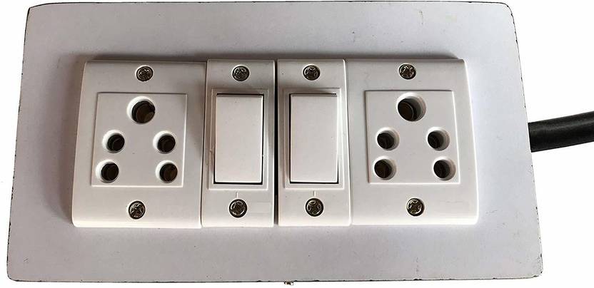 Hiken Wooden Extension Board 2 Socket Extension Boards Price in India ...