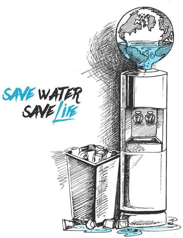 save water save sticker poster|save environment|NO plastic|save earth ...