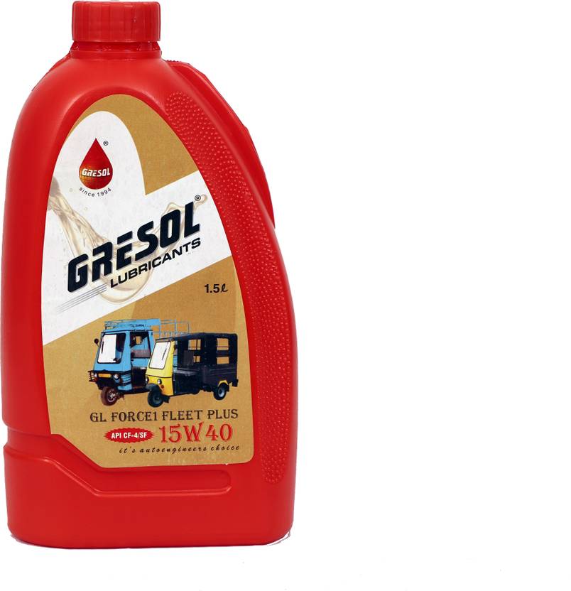 GRESOL GRE-592 GL-15W40 CF4 FORCE1 FLEET PLUS Synthetic Blend Engine ...