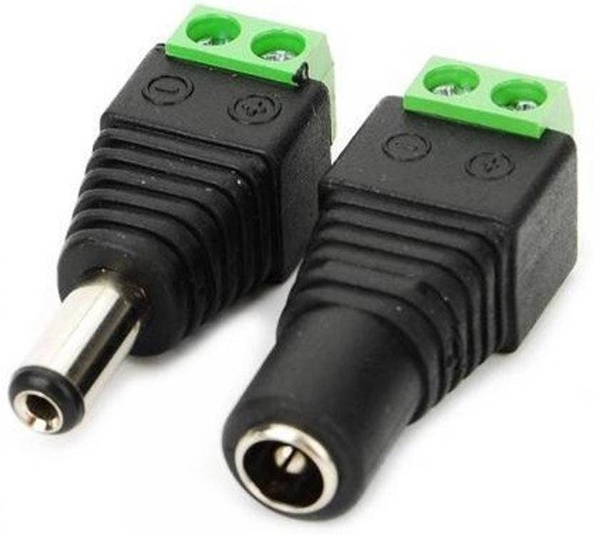 RIVER FOX (1 SET) DC Pin Connector 1 Male + 1 Female DC Pin Connector ...