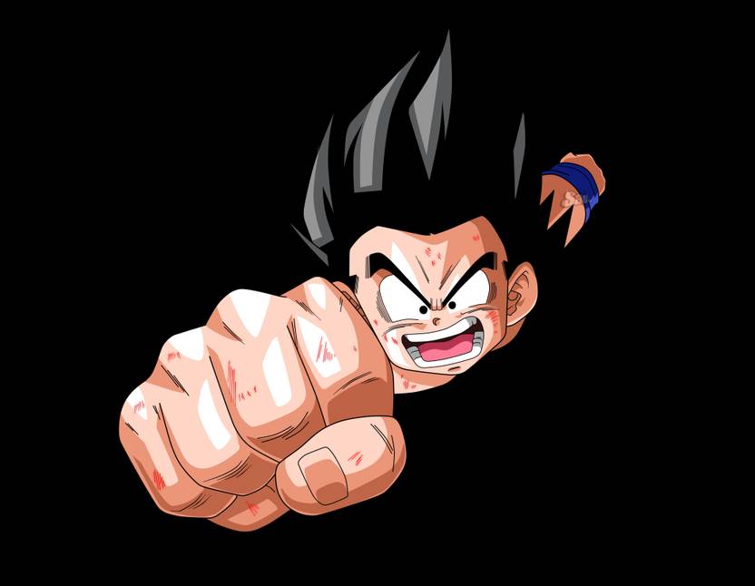 kid goku attacking poster|dragon ball z poster|anime poster|size:12x18 ...