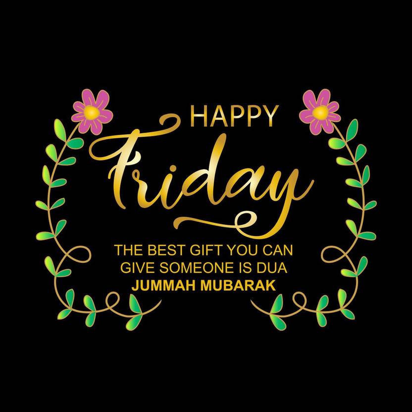KD happy friday Sticker Poster|islamic poster Paper Print - Religious ...