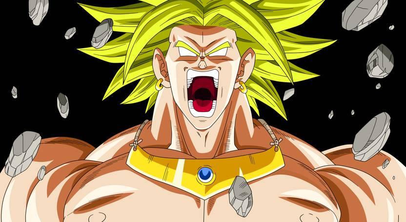 screaming broly sticker poster|dragon ball z poster|anime poster|size ...