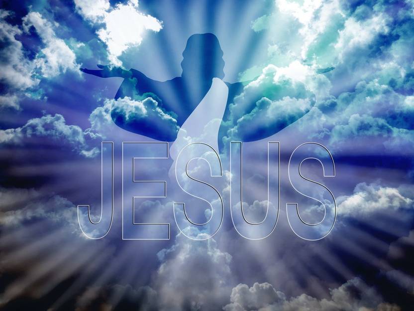 Jesus Christ in blue sky |god poster|christian god poster|jesus poster ...