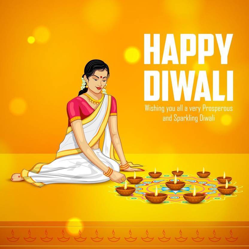 woman burning diya |festival poster|diwali poster|poster for diwali ...