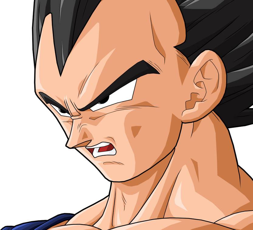 angry vegeta face sticker poster|dragon ball z poster|anime poster|size ...