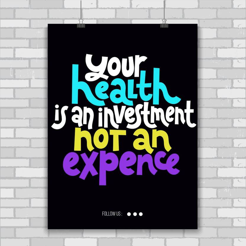 your health is an |Motivational Poster|Inspirational Poster|Gym poster ...